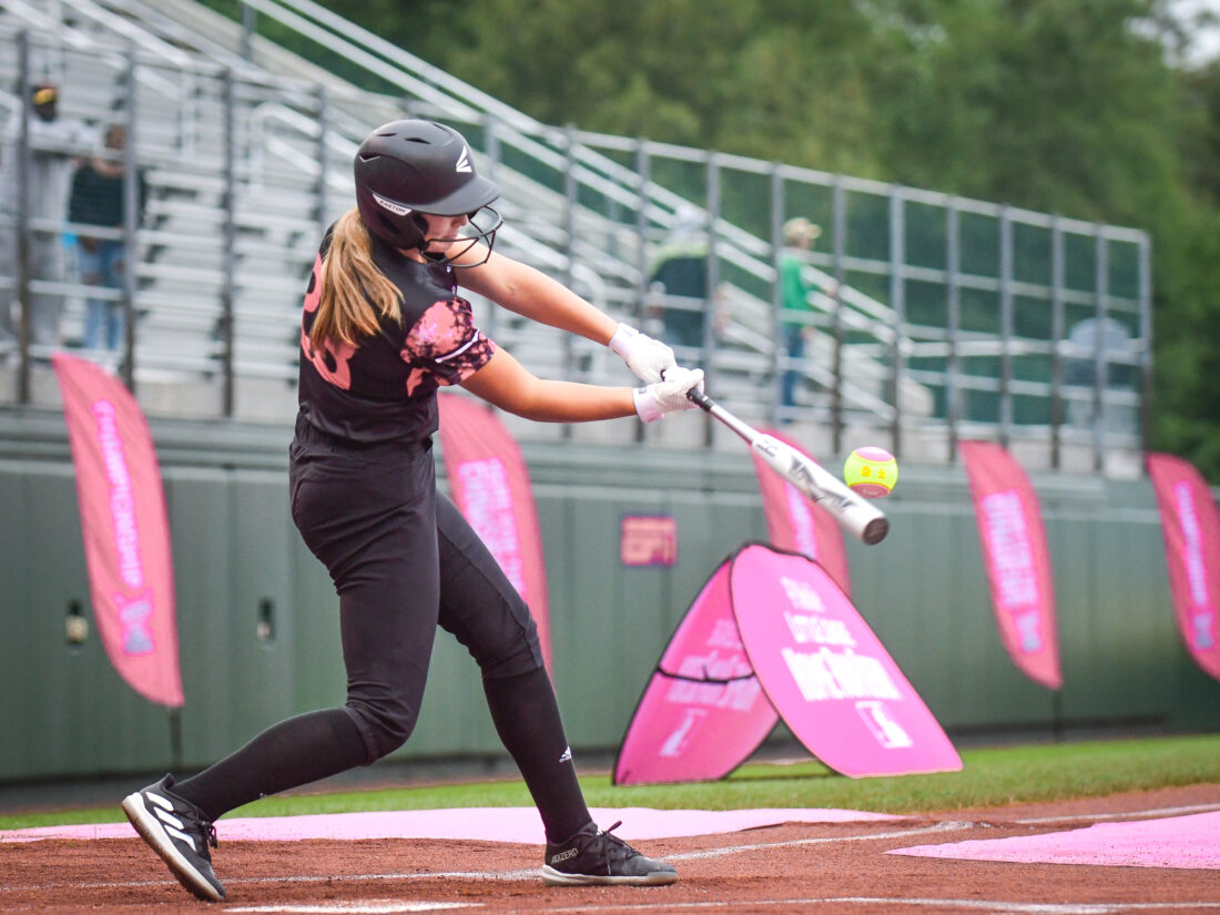 Clinton’s Reagan Weaver competes at the Little League Home Run Derby ...